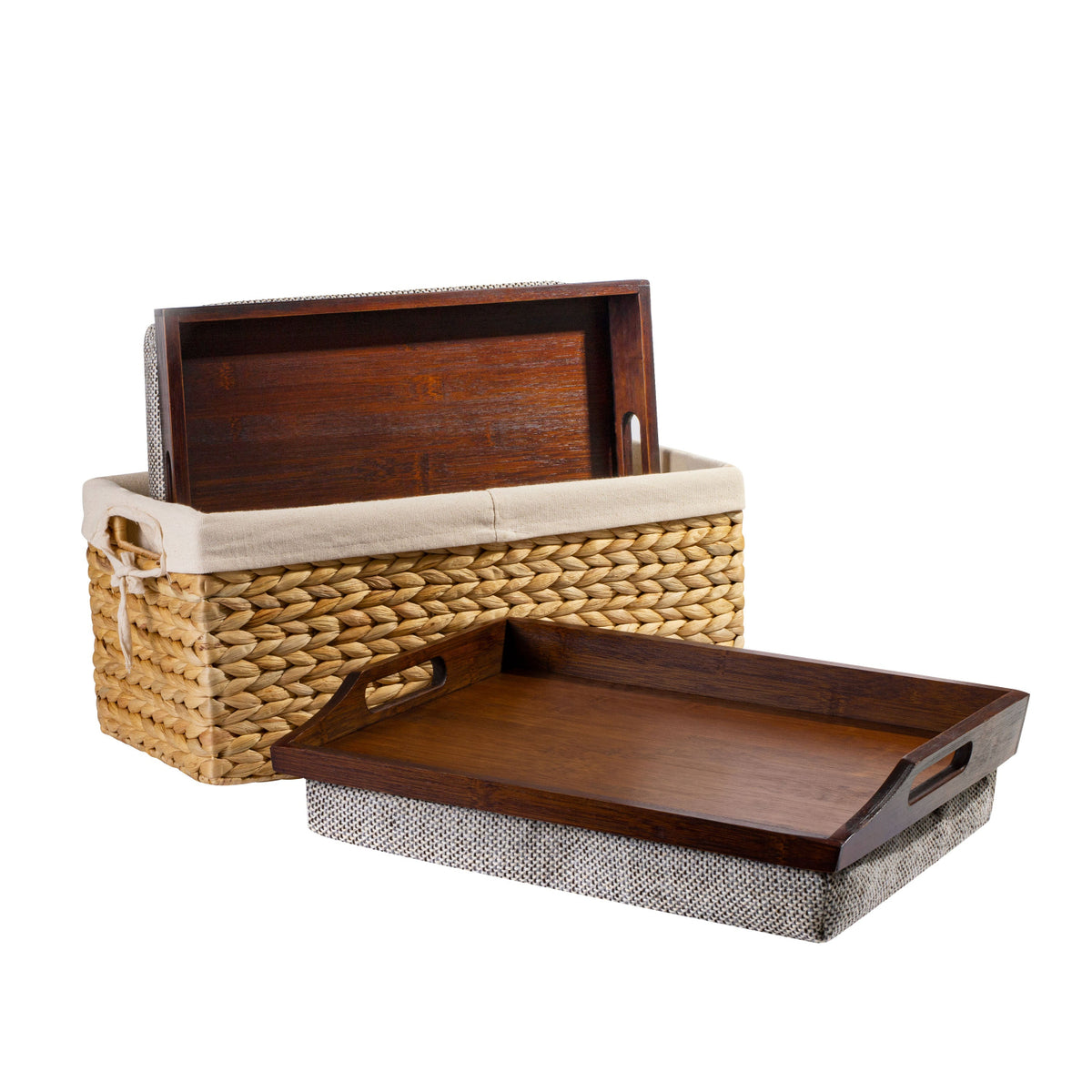 Set of 2 Lap Trays with Basket – LapGear®